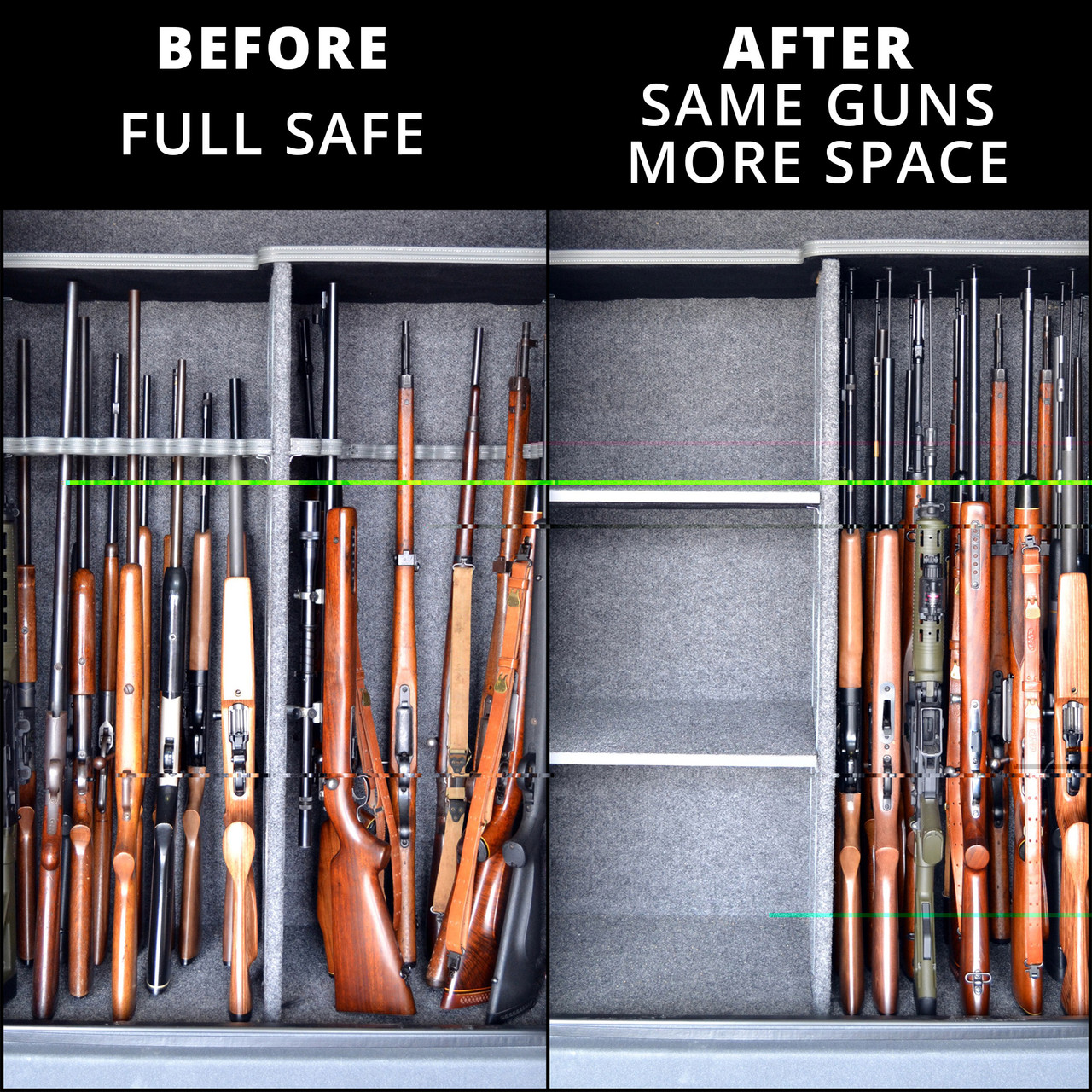Gun Storage Solutions Rifle Rod 20 pack starter kit includes 20 rods ...