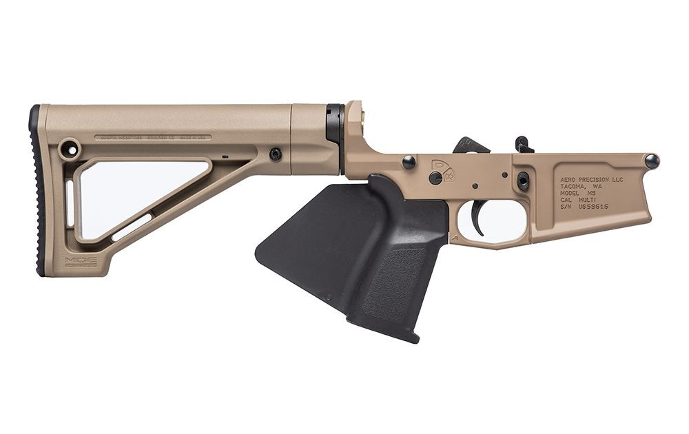 Aero Precision M5 Featureless Complete Lower Receiver w/ Magpul Fixed ...