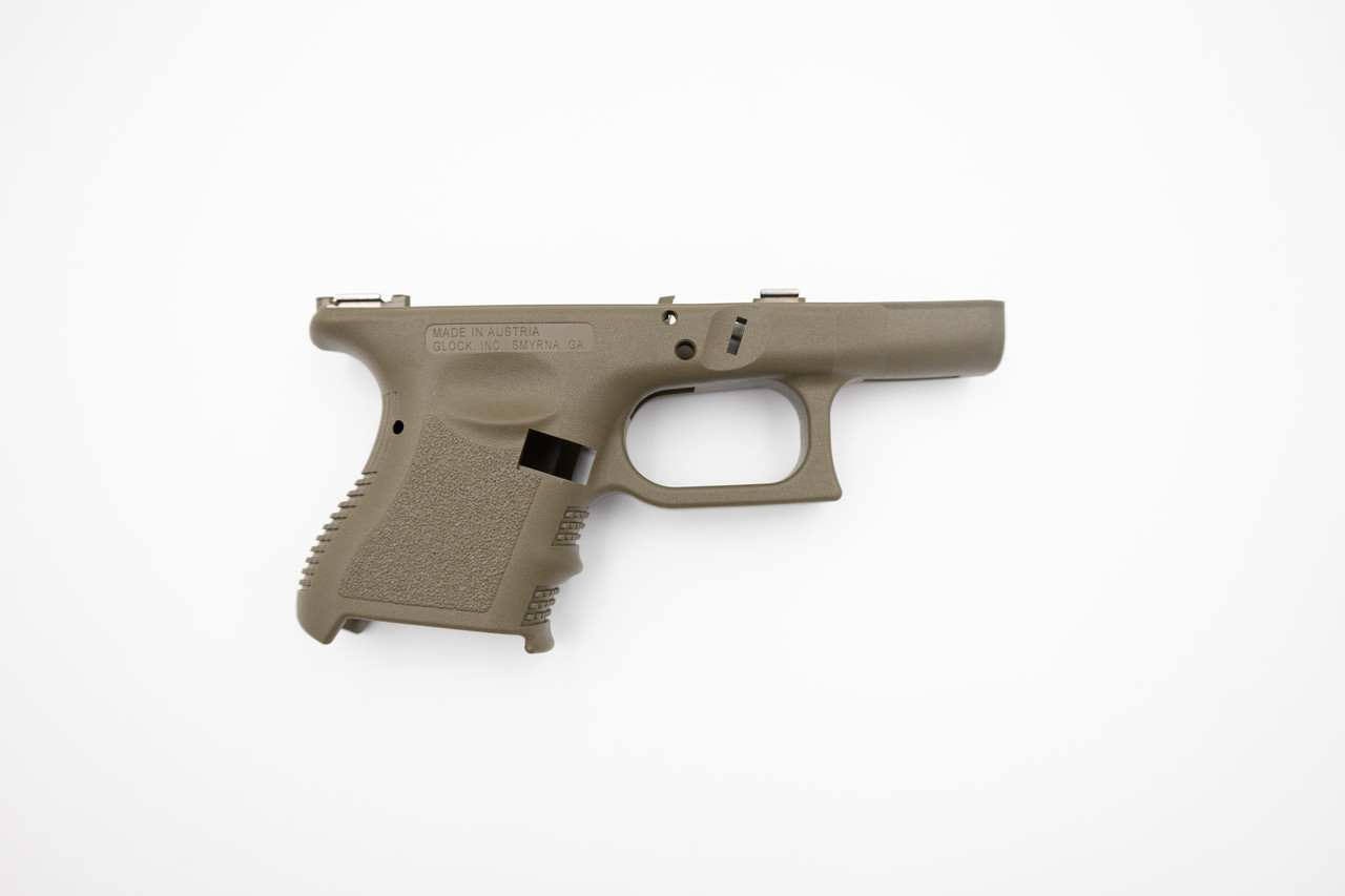 Glock OEM Stripped Frame | Glock 26 / 27 / 33 | Gen 3 | OD Green ...