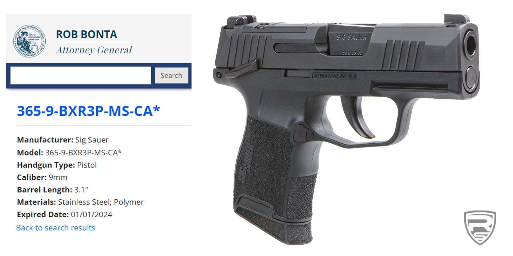 The Wait is Over: Sig Sauer P365 Joins California's Concealed Carry ...