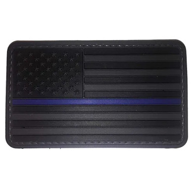 DDT American Flag | Morale Patch | PVC Patch | Black / Blue | 50159