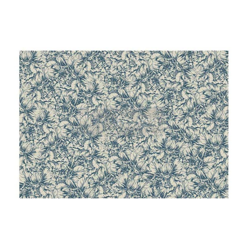 A1 Decoupage Fiber – Blue Wallpaper – 1 sheet, A1 size - The Plaster ...