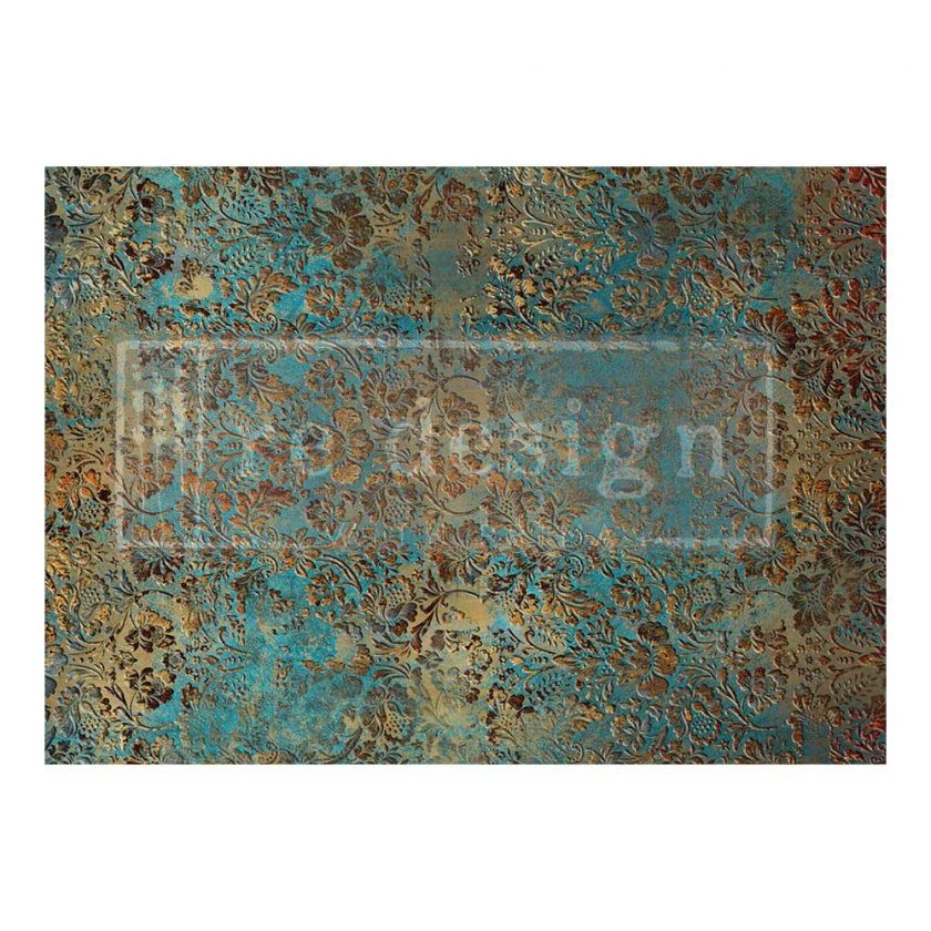 A1 Decoupage Fiber – Aged Patina – 1 sheet, A1 size - The Plaster Paint ...