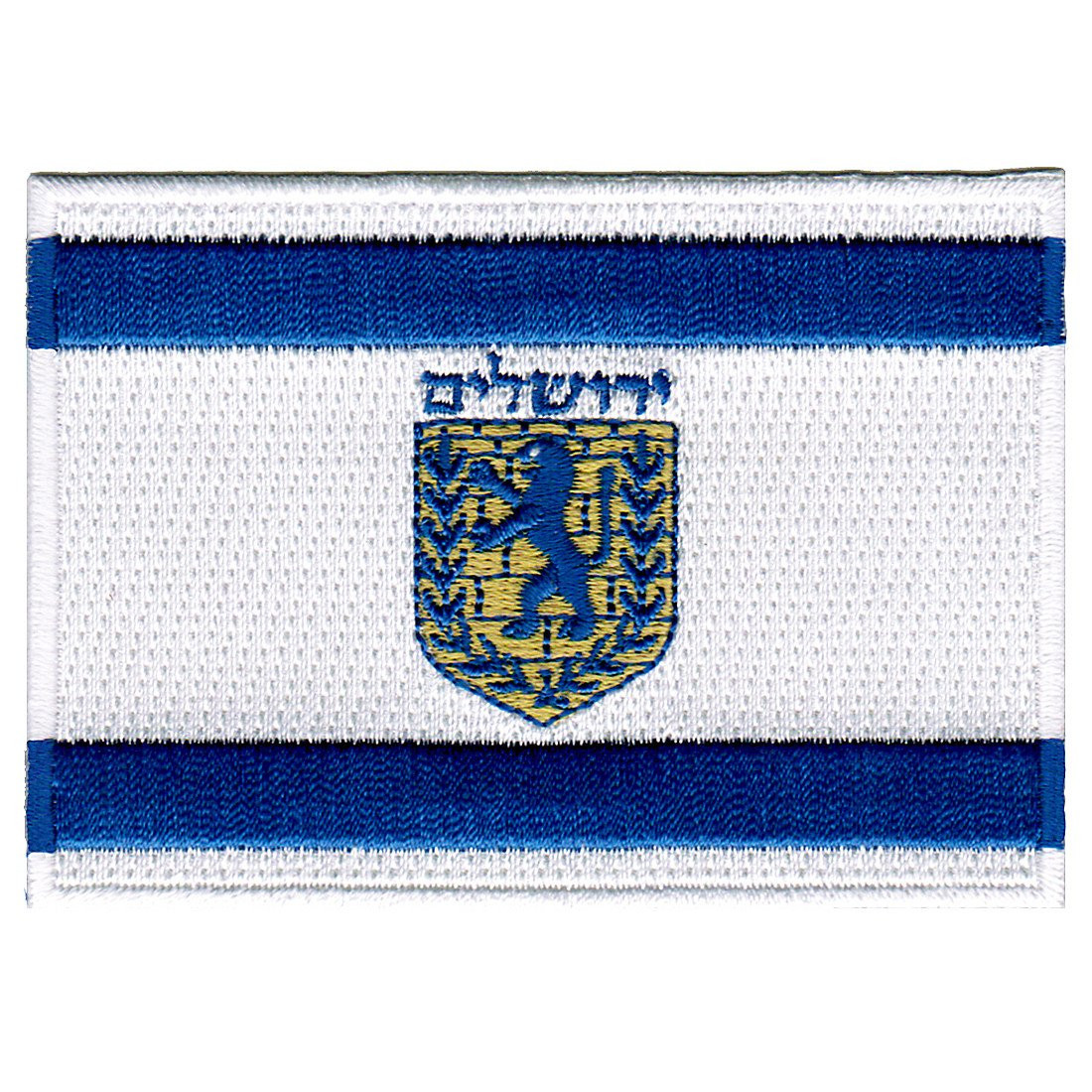 Jerusalem Flag Embroidered Patch
