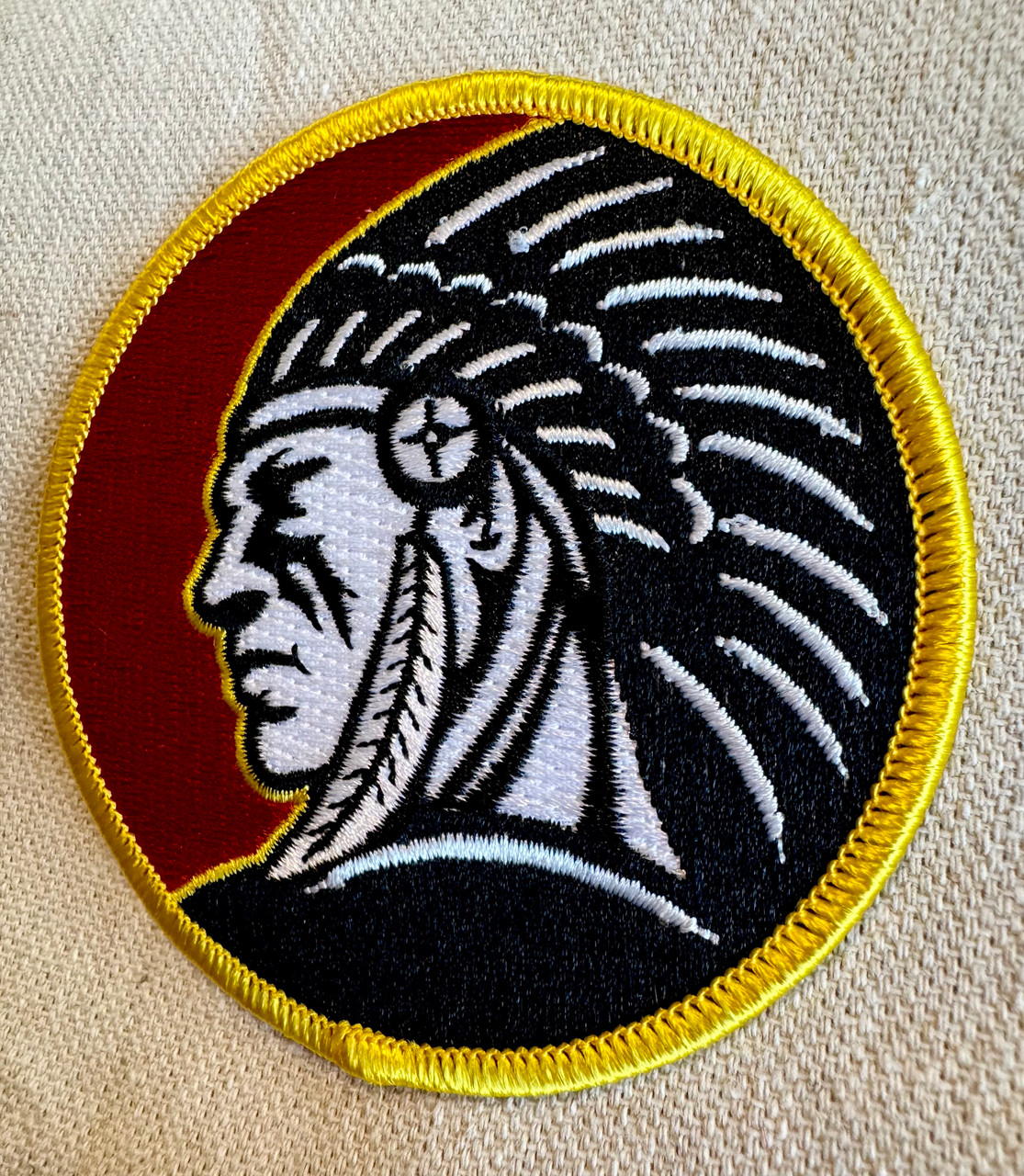 Indian Chief Embroidered Patch