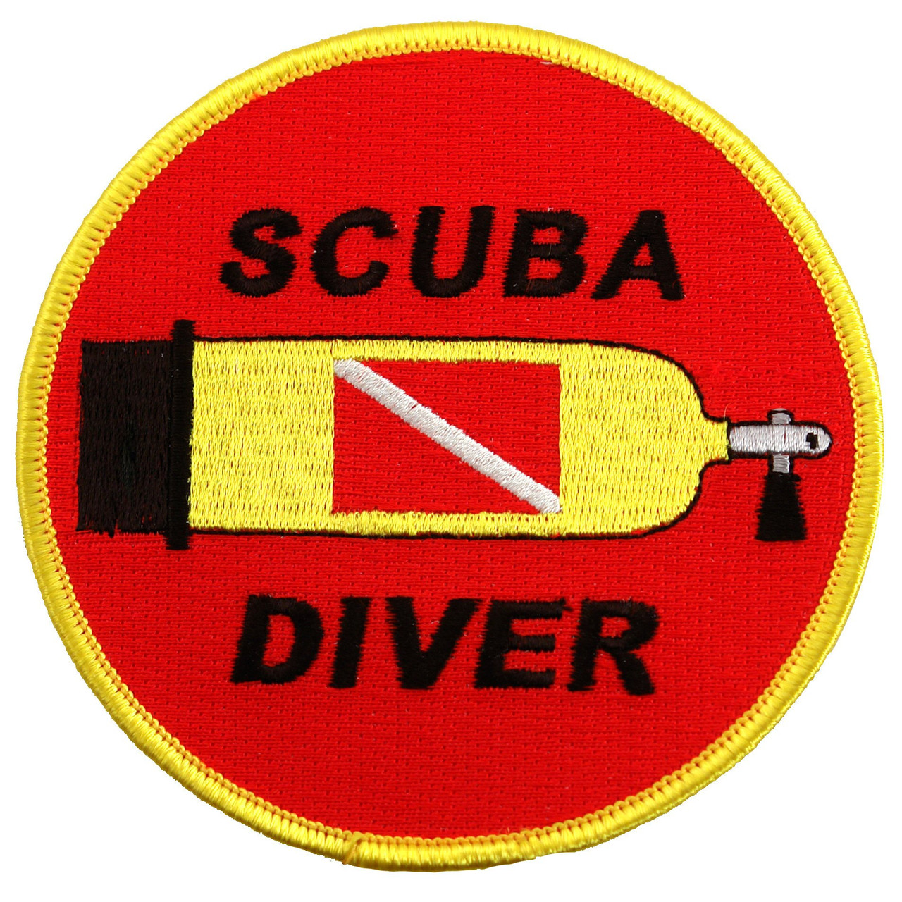 Scuba Tank Embroidered Patch