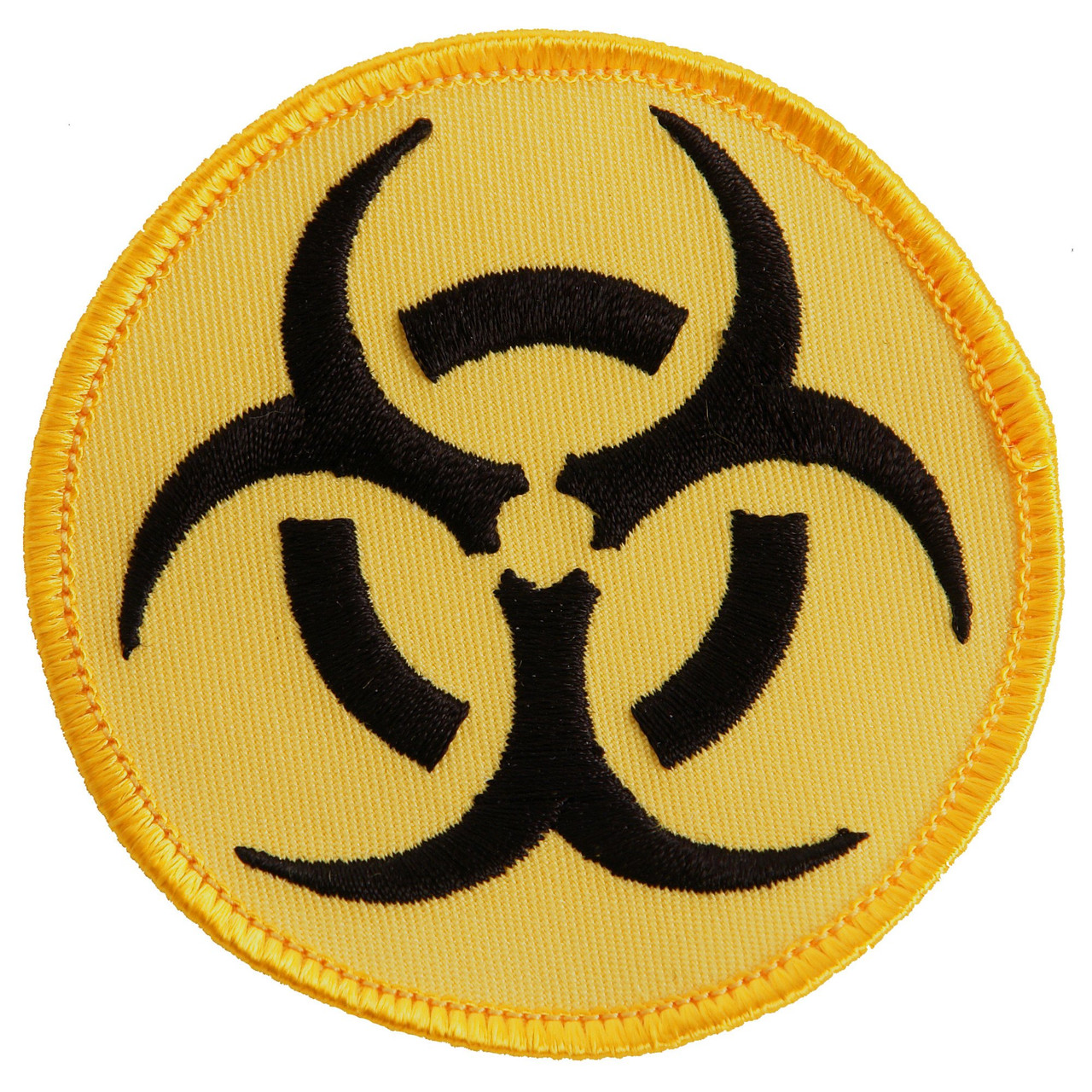 Biohazard Yellow Embroidered Patch