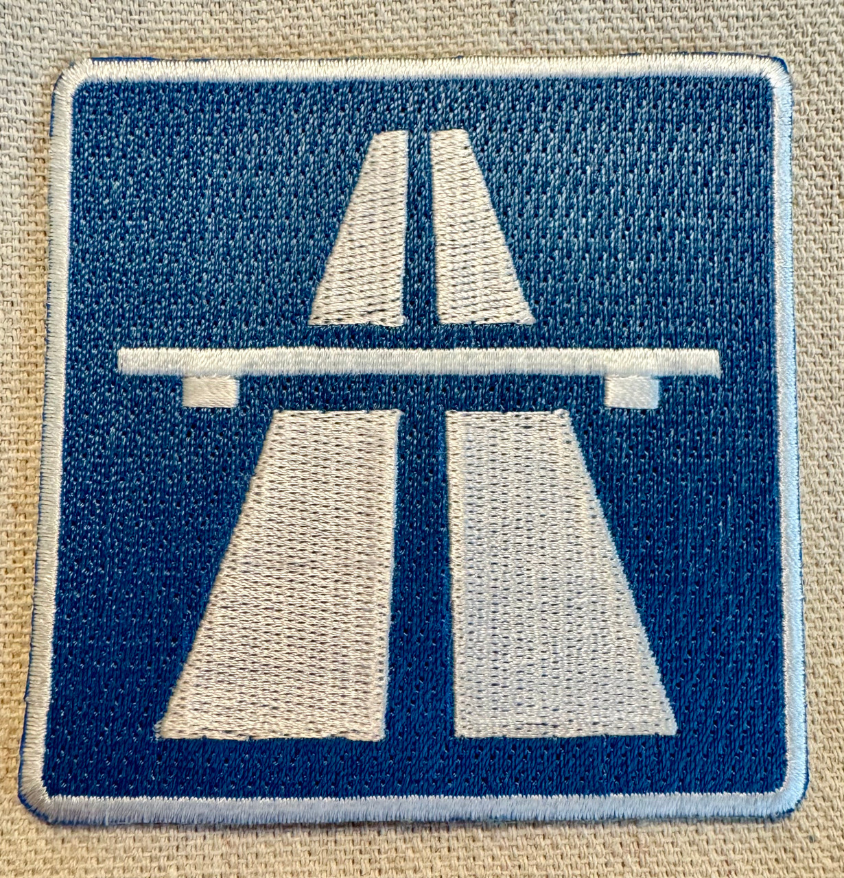 Autobahn Sign Embroidered Patch
