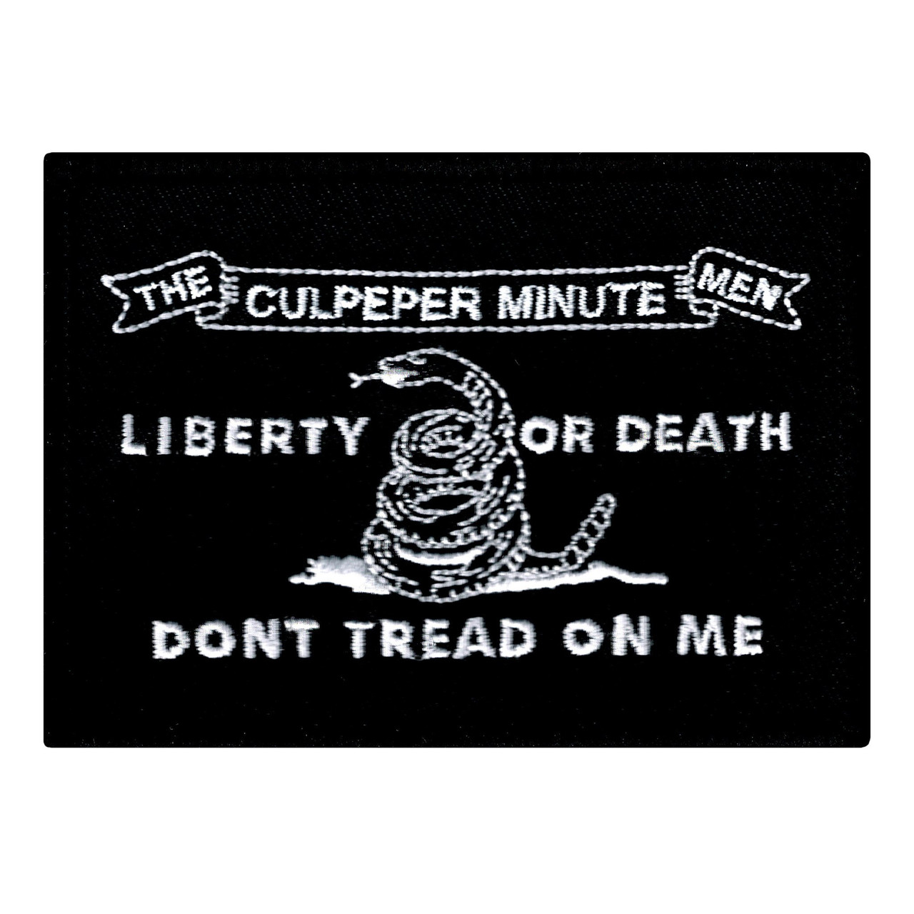 Black Culpeper Flag Embroidered Patch