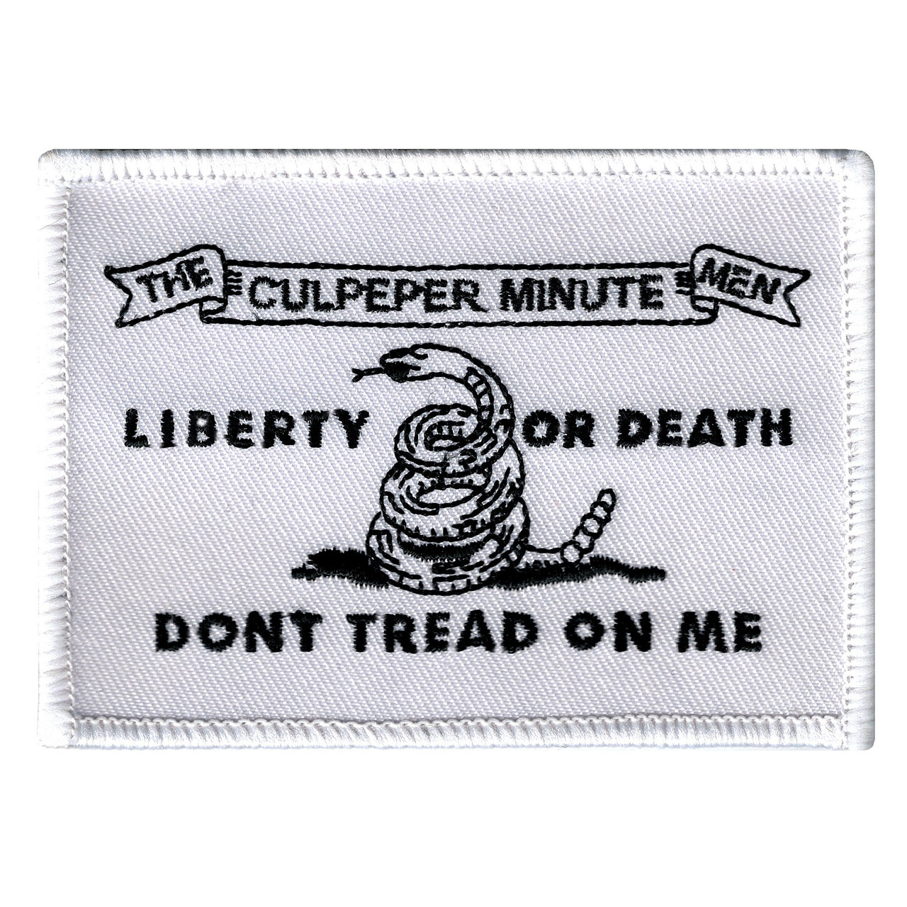 White Culpeper Flag Embroidered Patch