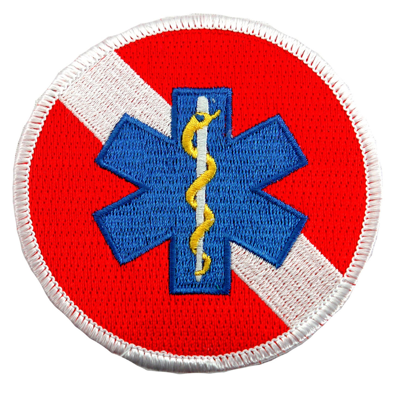 Rescue Diver Round Embroidered Patch