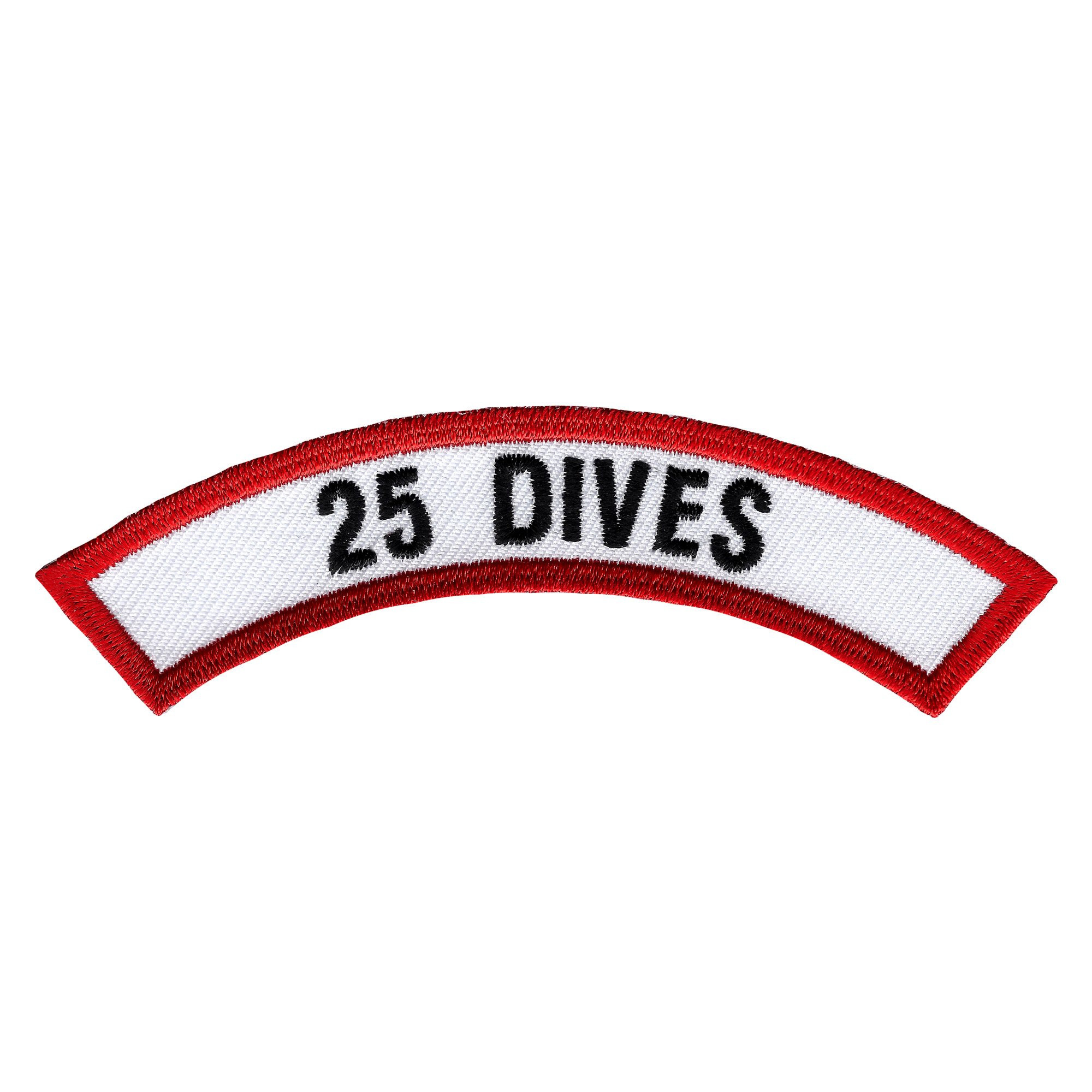 25 Dives Scuba Certification Patch