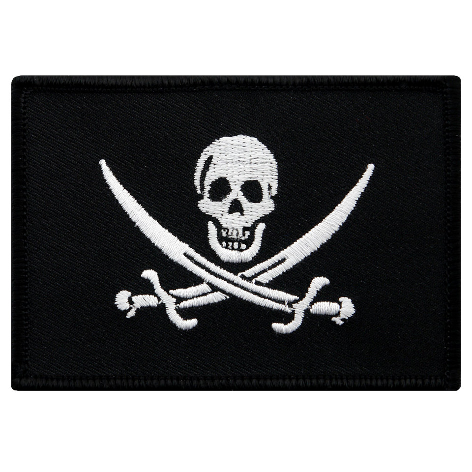 Calico Jack Flag Embroidered Patch