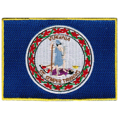 Virginia Embroidered Patch