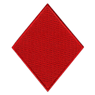 Red Diamond Embroidered Patch
