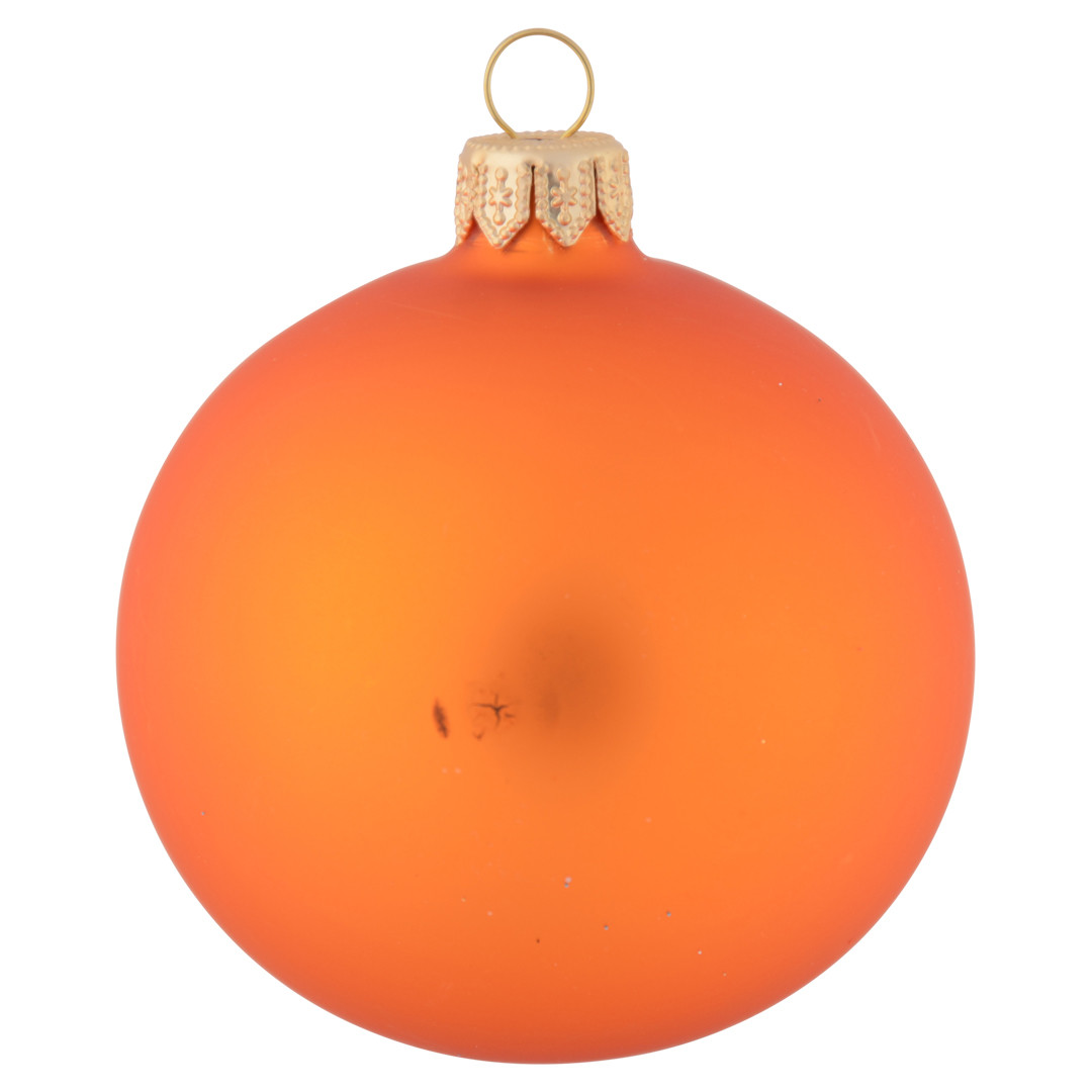Orange Plain: Personalised Christmas Bauble - Artisan Ornaments