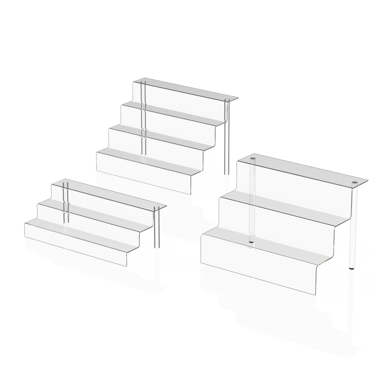 Acrylic Displays - Step Risers and Stairways | Display World