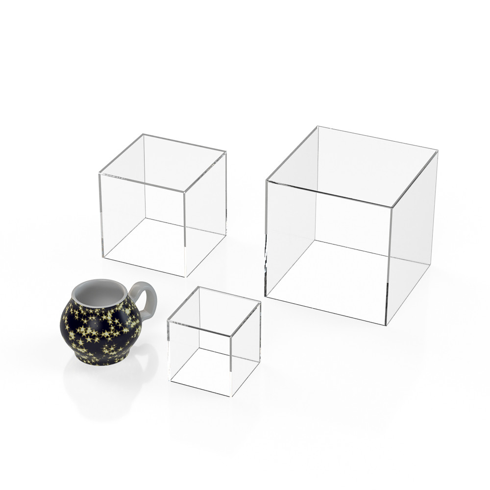 Acrylic Small Square Boxes - Display-World