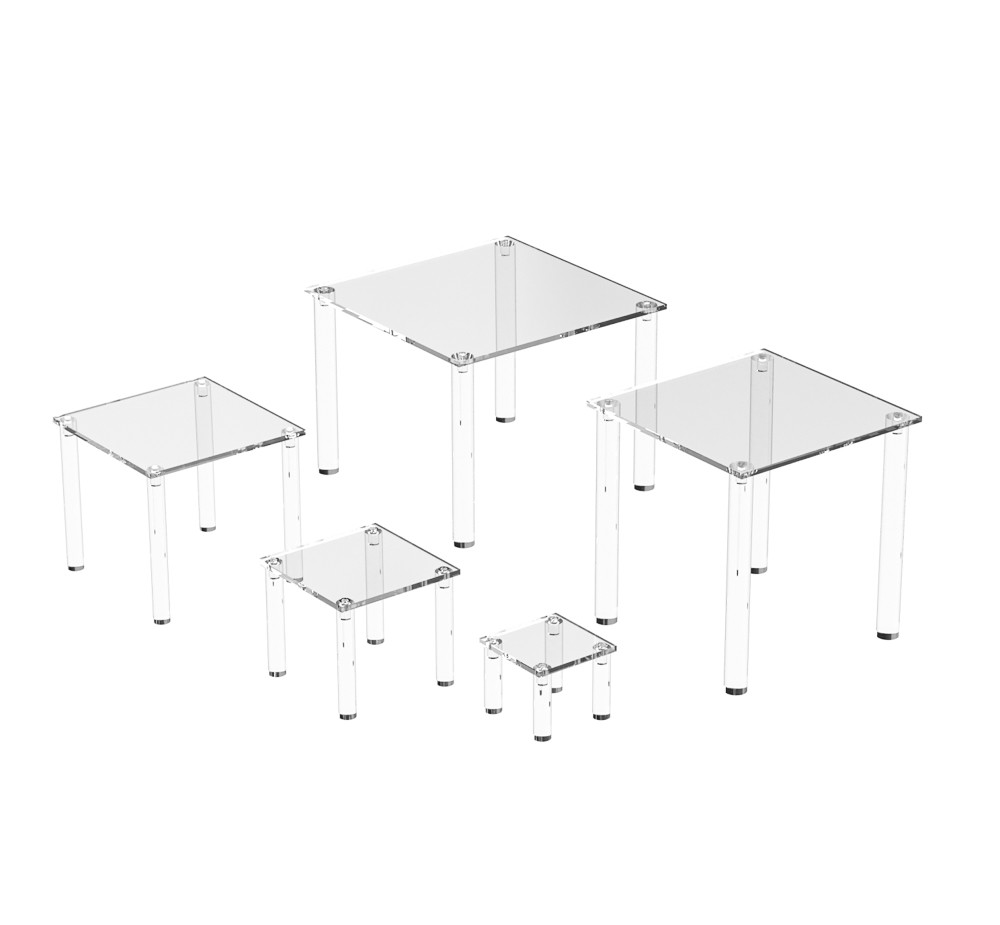 Acrylic Square Tables - Display-World