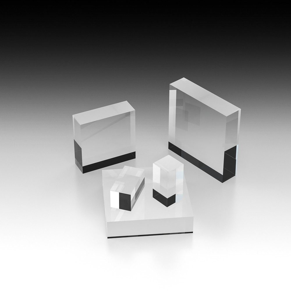 Solid Acrylic Blocks and Bases 1.5" Thick | Display-World