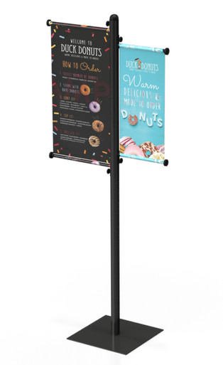 Banner Stand 2-Way Double-Sided Display adjustable fit
