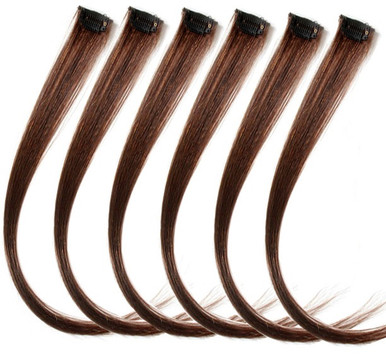 Clip In Remy Human Hair Highlight Set Natural Colours