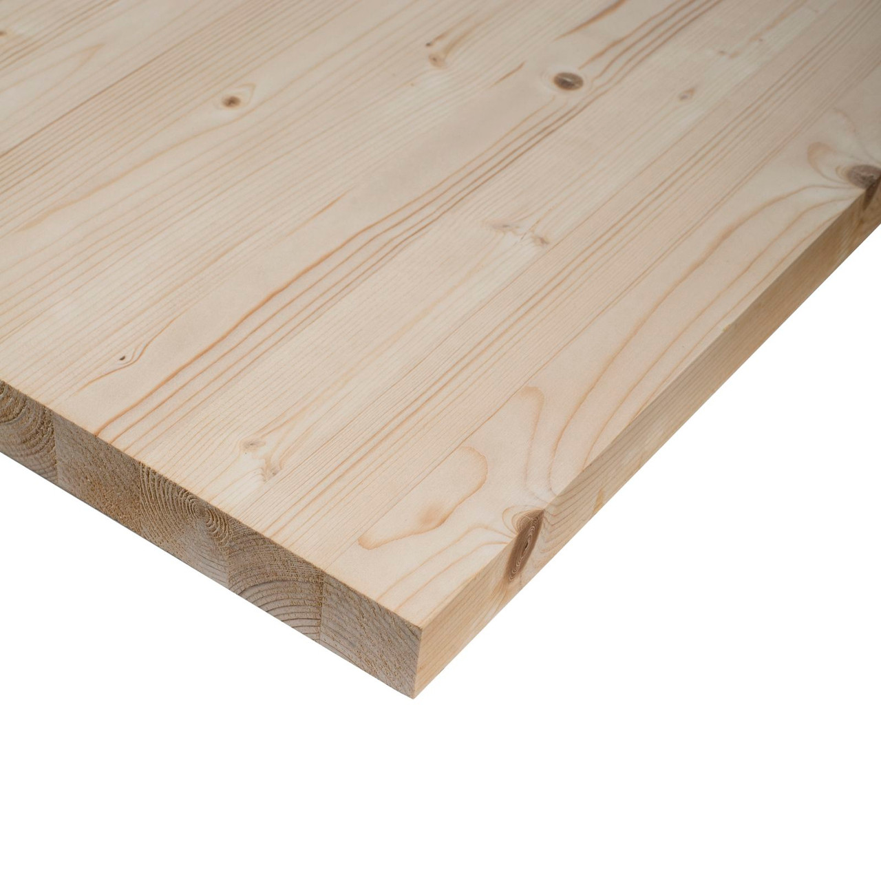 Plan de travail épicéa rustique 2,8 cm × 40 cm × 245 cm