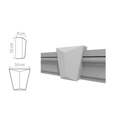 Bloc décoratif angulaire B7 : design minimaliste