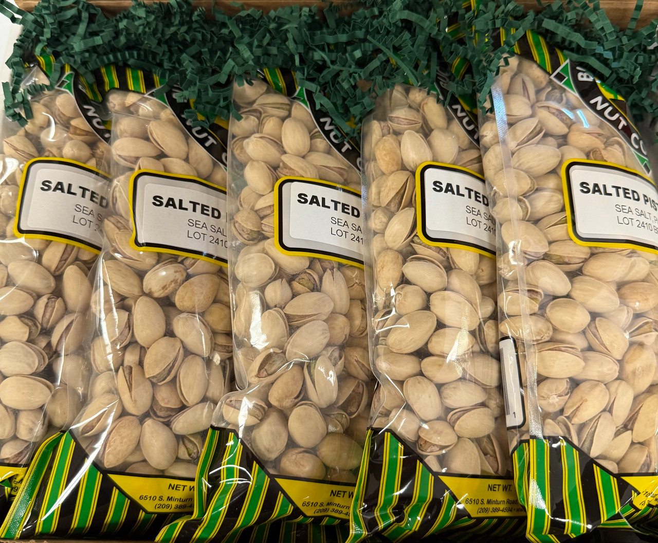 5 Salted Pistachios (1 LB EACH IN A FEDEX ONE RATE BOX) - Buchanan ...