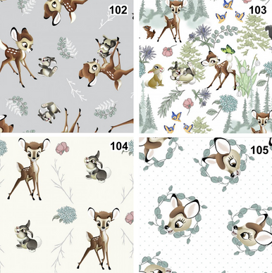 Bambi Nursery - coordinating fabrics - by Springs Creative - Knit Sew ...