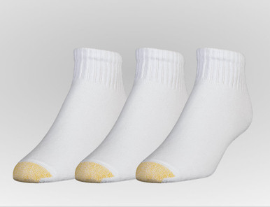 Men's Gold Toe Ultra Tec Cotton Quarter Top Extended Size Socks in a 3 ...