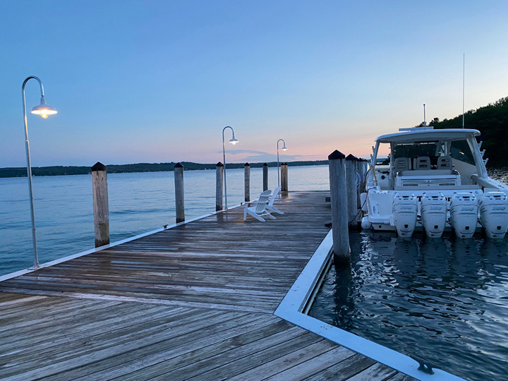 aluminum wharf pole dock light