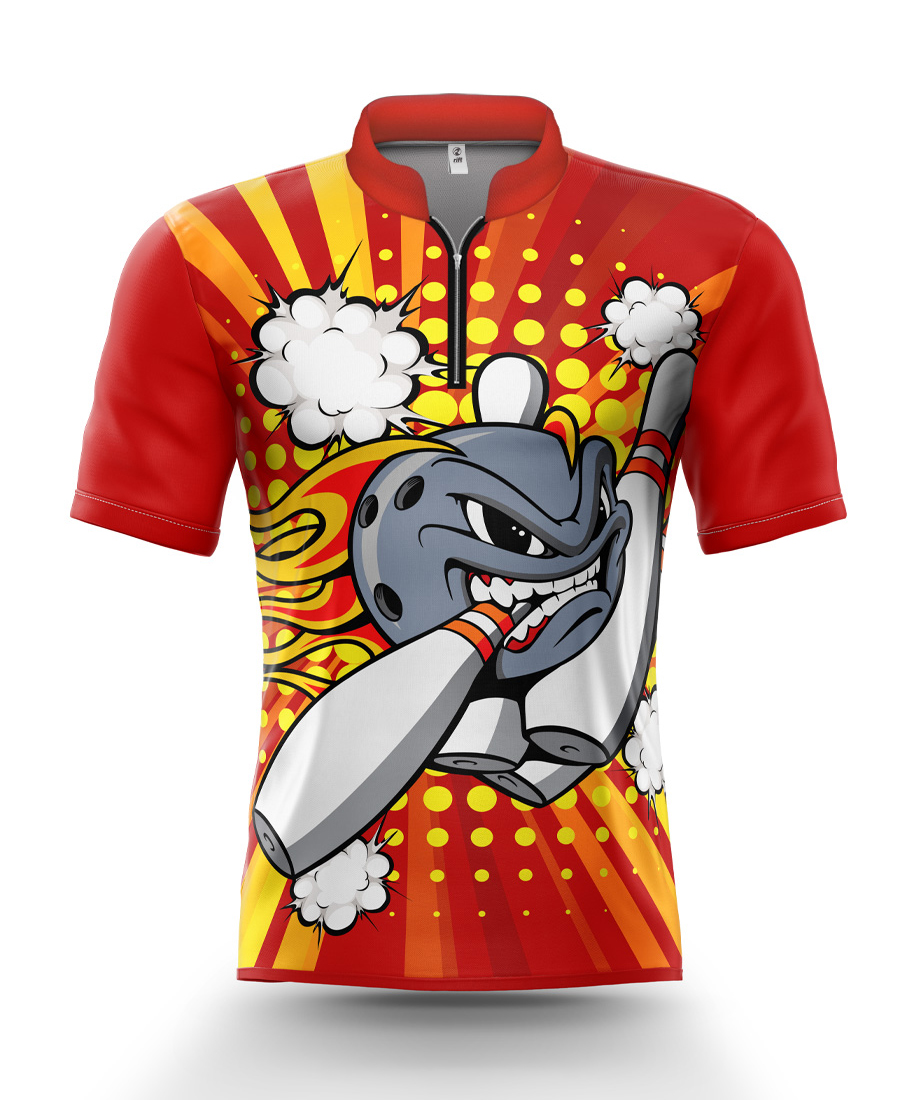 Fire Ball Bowling Jersey