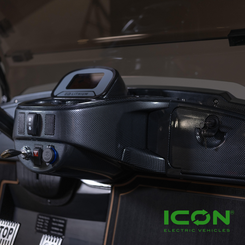 4 units of Carbon-Fiber Dashboard Assembly for ICON Golf Carts i20 ...