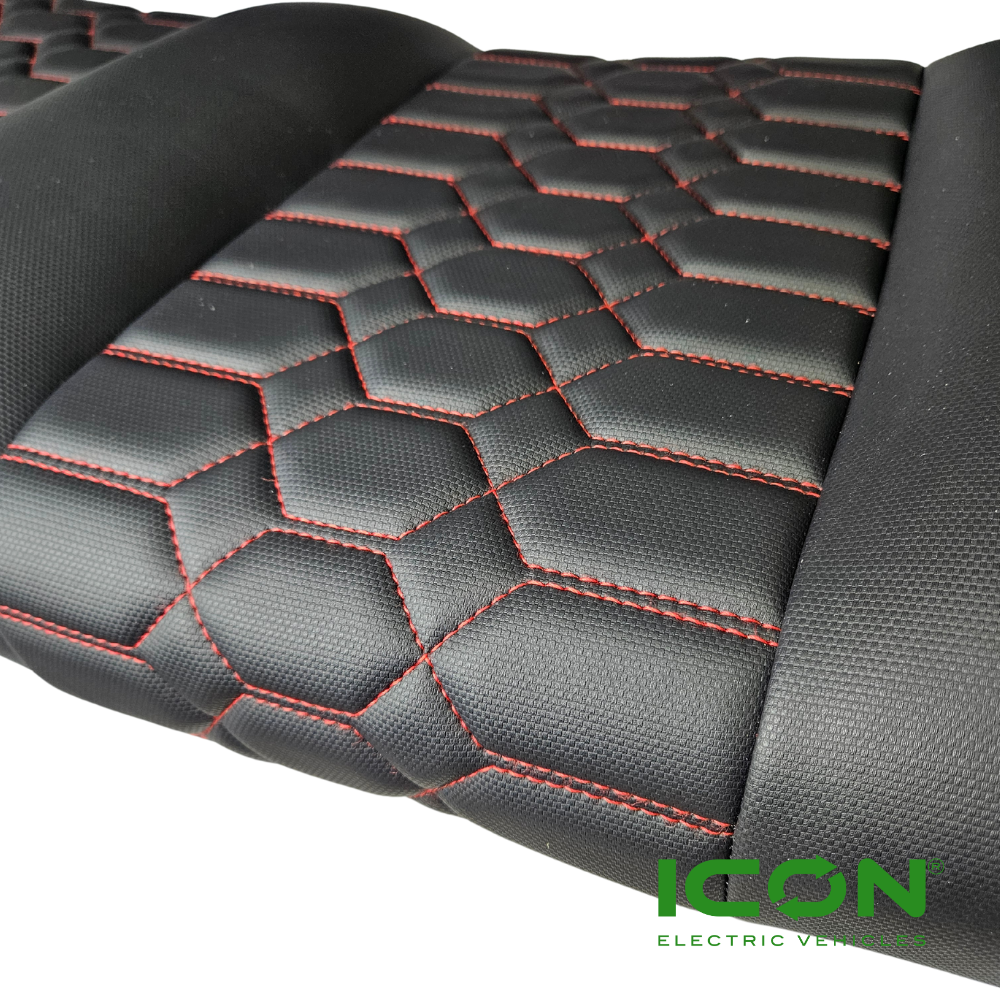 ICON Black Custom Comfort Seat Cool Touch Base with Lando Pattern and ...
