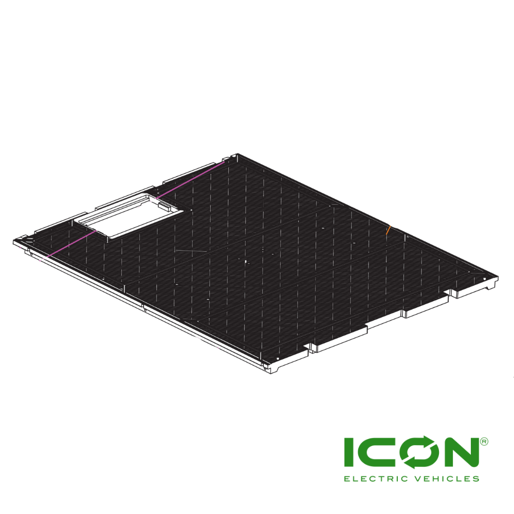 Front Baseplate for ECO by ICON A617.4 Golf Carts