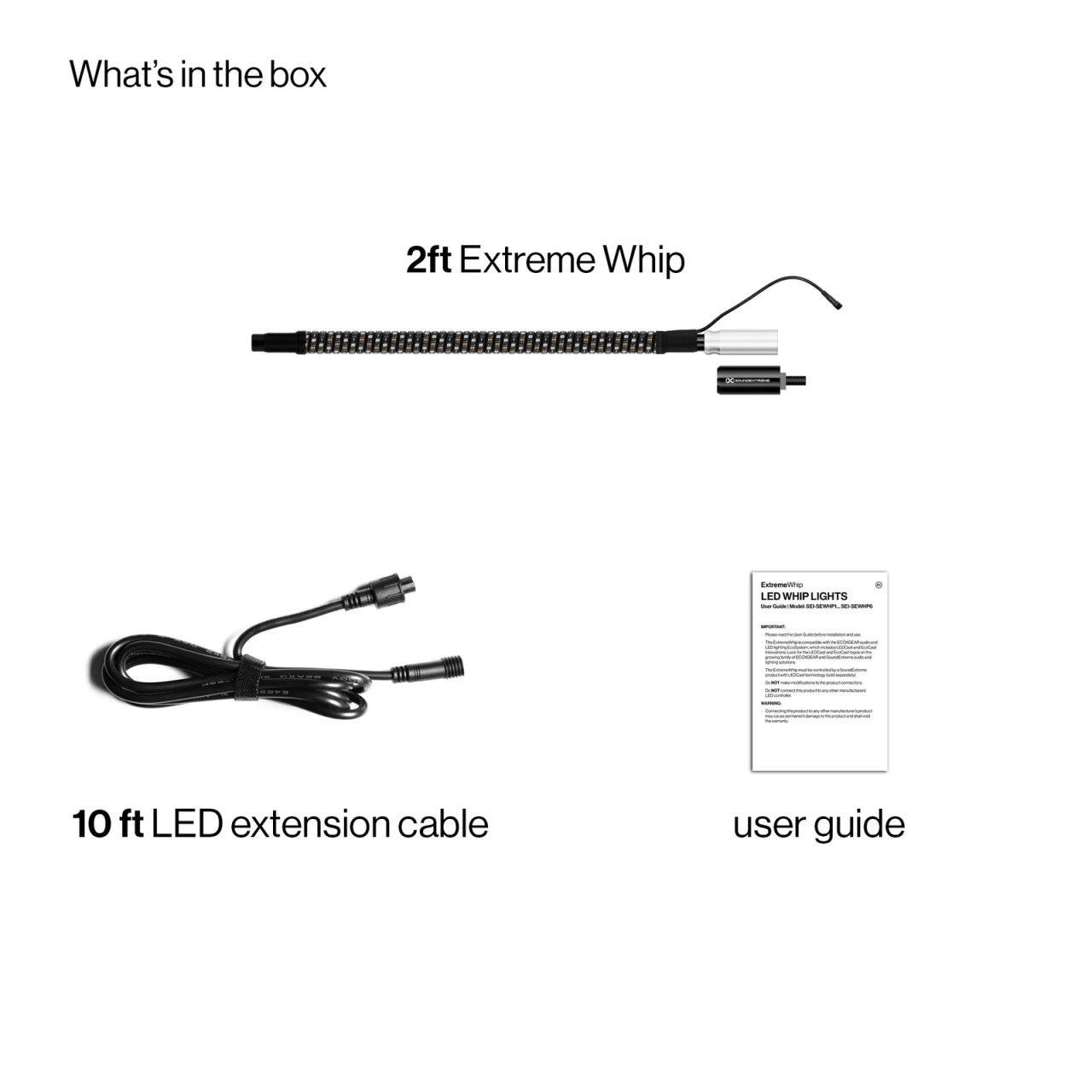 Extreme Whip Light Stick - Qty 1 X 2Ft