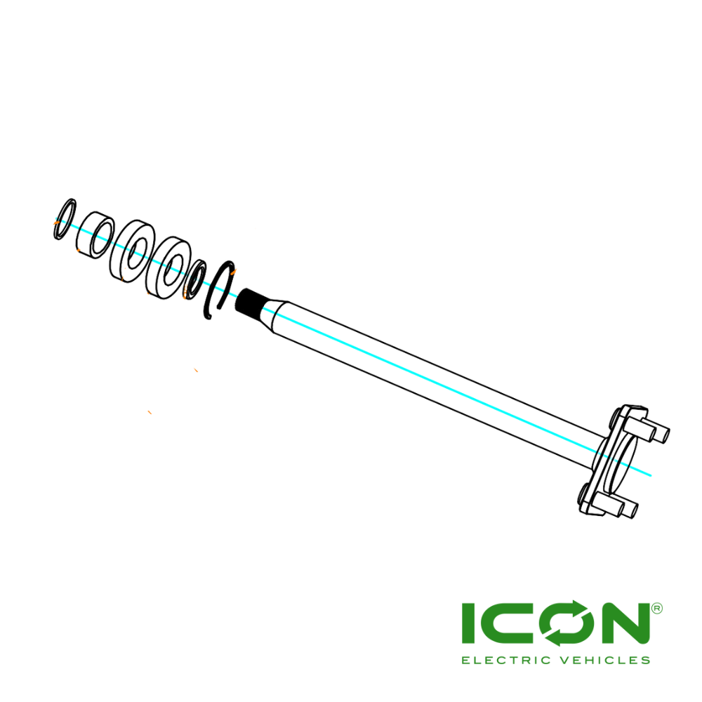 Long Axel Shaft Assembly for C-SERIES, ICON HD, and ICON Lifted Model ...