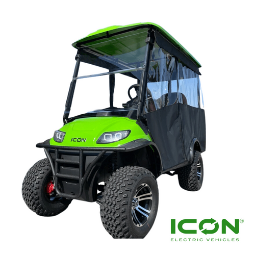Sunbrella Jet Black Track Style Canvas Enclosure For Icon I40 I40l