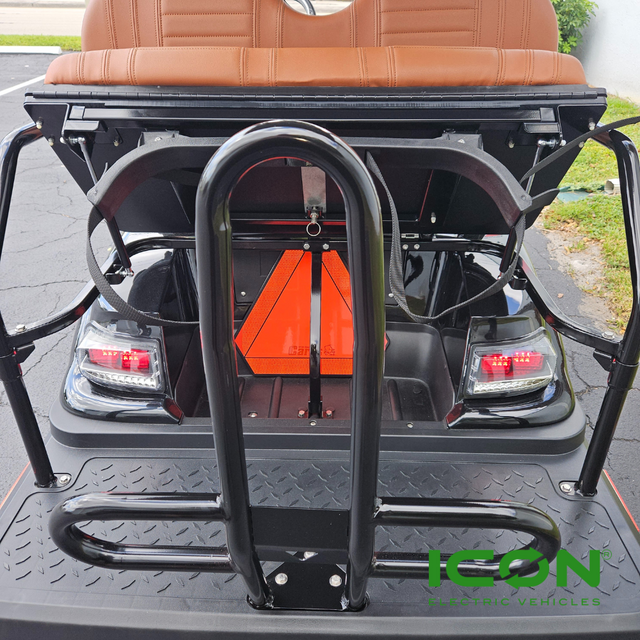 3-n-1 Golfer Rear Seat Kit for ICON Golf Carts (Seat Cushions and ...