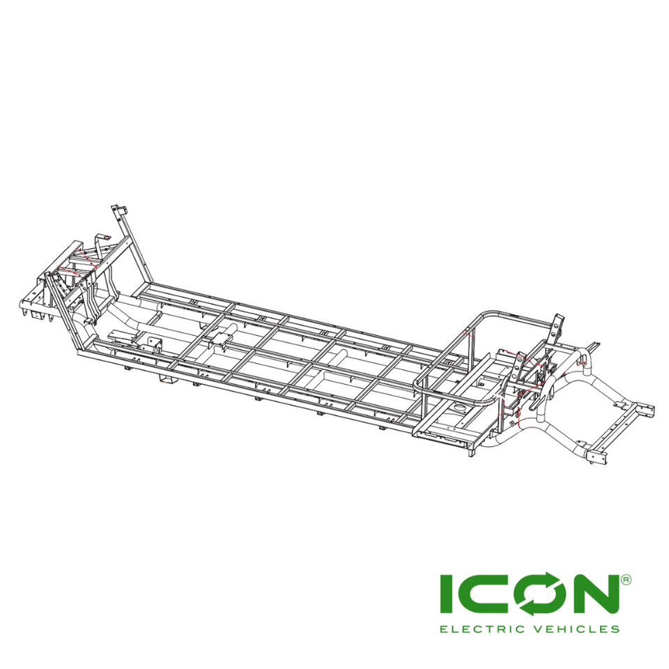 Chassis Frame for ICON i60F Golf Carts, CHAS-704-IC