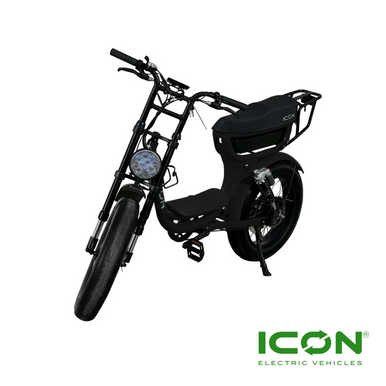 ICON EV Electric Bike Raven Black, EB01-BK-IC