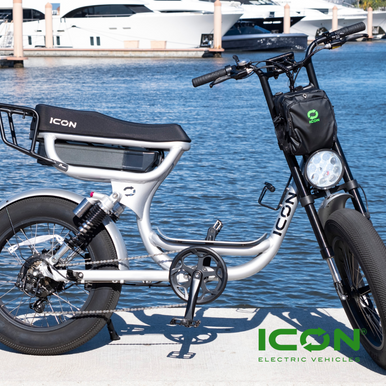 ICON EV Electric Bicycle Silver, EB01-SV-IC