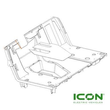 Front Baseplate for ICON Golf Carts, BD-705-IC