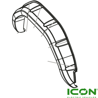 Driver Side (Left) Rear Fender Flare for ICON i20UL-HD Golf Carts, BD ...