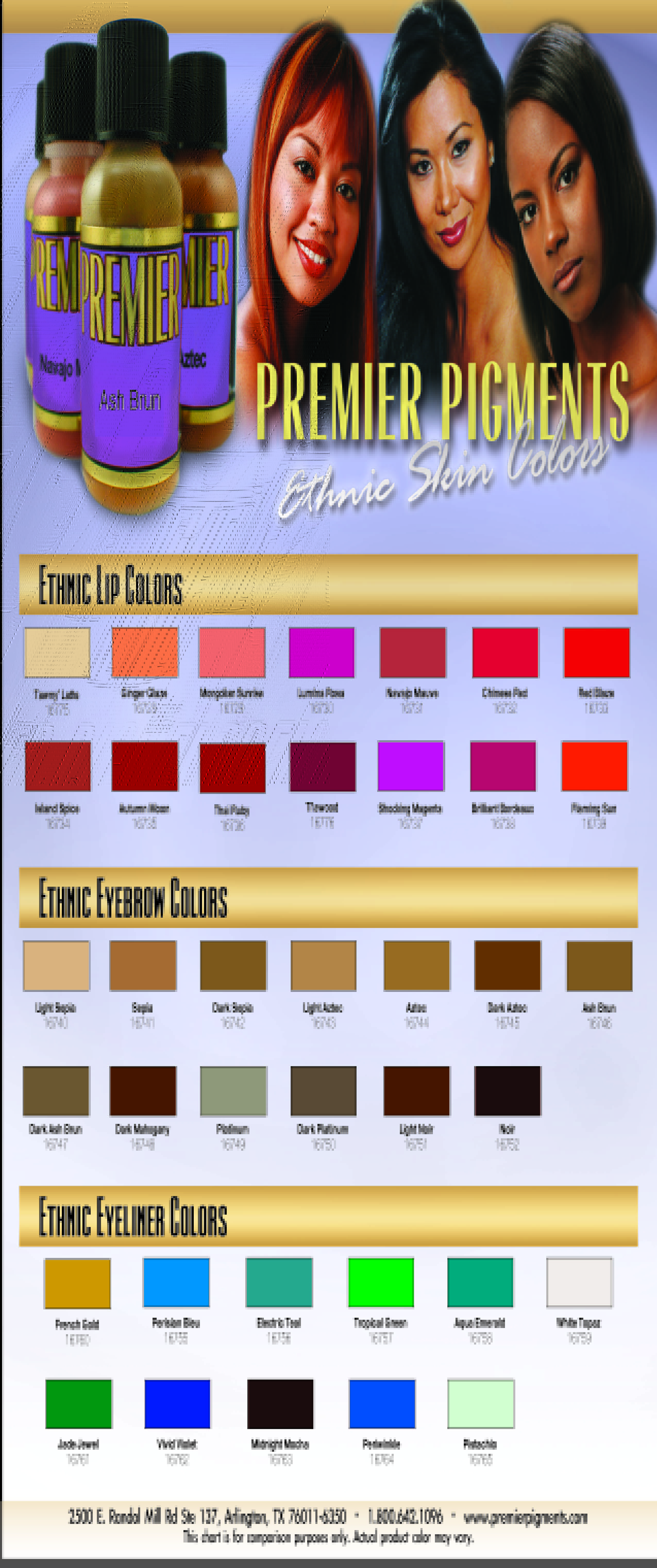Ethnic Color Chart