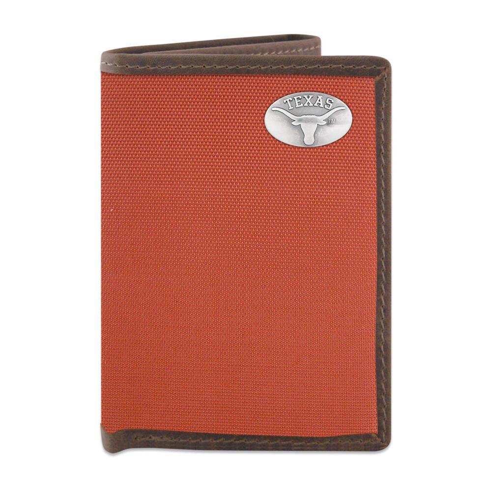 Youth University of Texas Longhorns Wallet Nylon/Leather Concho Wallet