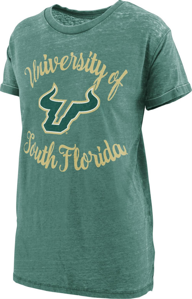 Women's South Florida USF Bulls Vintage Tee Short Sleeve Boyfriend Tee
