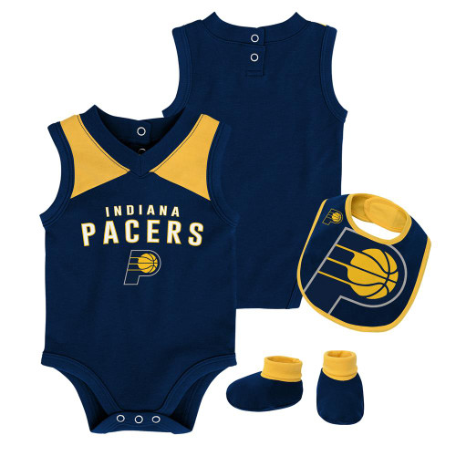 Infant Indiana Pacers Creeper Set Baby Snapsuit Set