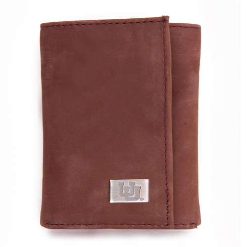 University of Utah Utes Wallet Trifold Leather Wallet
